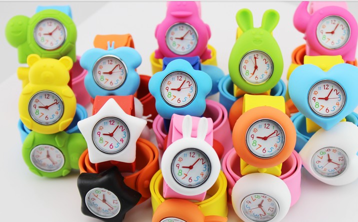 Silicone Slap Watch With Flower Design - Promotional Merchandise